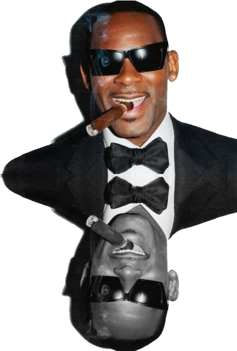 Download R Kelly Smoking Bw - R Kelly Transparent Png PNG Image with No ...