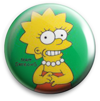 Download Simpsons Lisa Simpson - Simpsons - Lisa Badge PNG Image with ...
