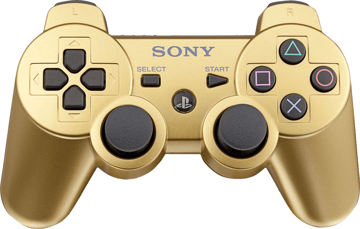 Sixaxis Dualshock 3 Wireless Controller - Ps3 Gold Controller - Free ...