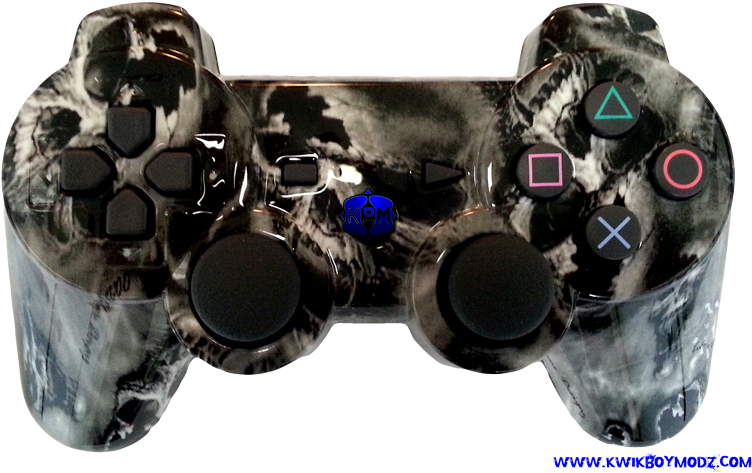 Download Battered Skulls Dualshock 3 Ps3 Controller, $79 - Game ...