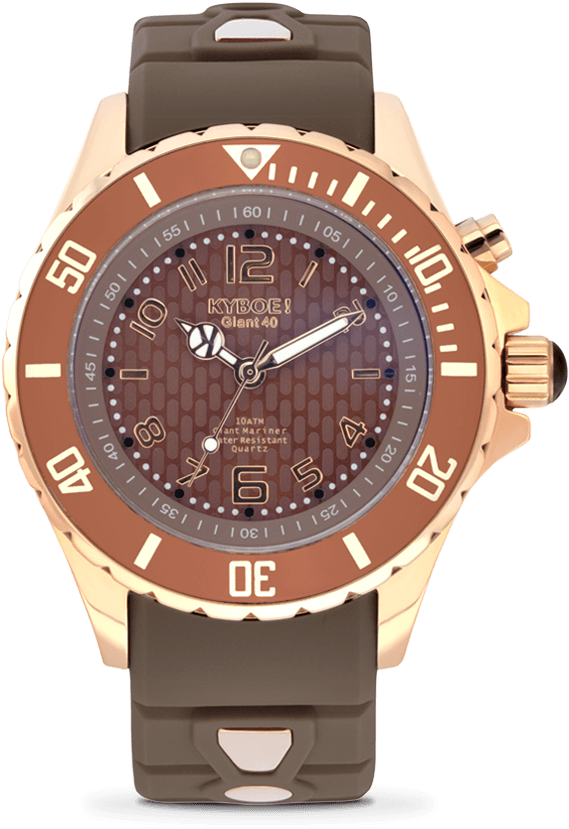 Download Rose Gold Quake - Kyboe 40mm Rose Gold Quake Watch PNG Image ...