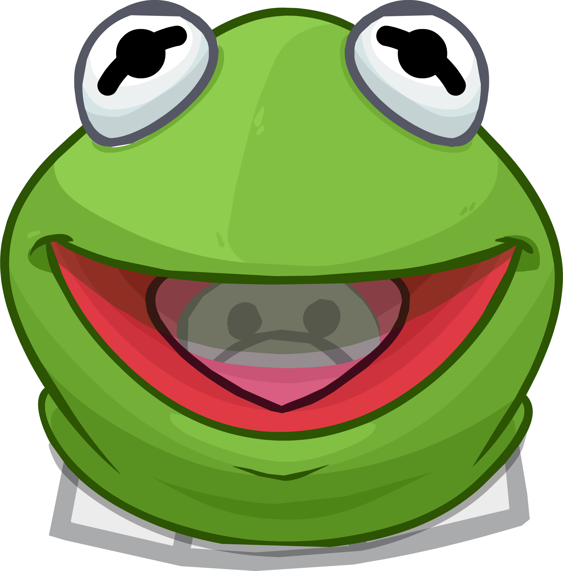Download Kermit The Frog Head Clothing Icon Id - Kermit Head Png PNG ...