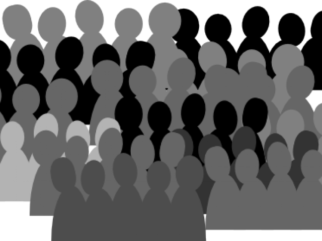 Crowd Clipart Shadow - Crowd Of People Clipart - Free Transparent PNG ...