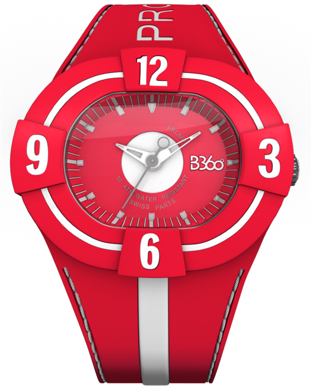 Download B Proud-red White Watch - Proud Watches PNG Image with No ...