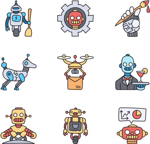 Download Robotics - Cartoon PNG Image with No Background - PNGkey.com