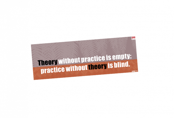Poster A Theory Without Practice Is Empty Practice - Fresh 92.7 - Free ...