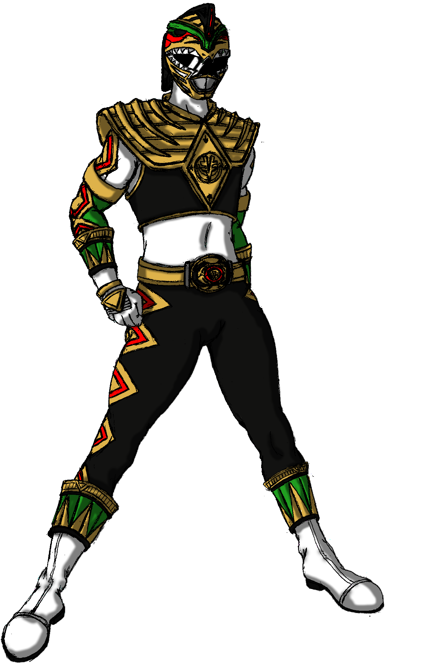 Download Original) Loading Green Ranger - White Ranger PNG Image with ...