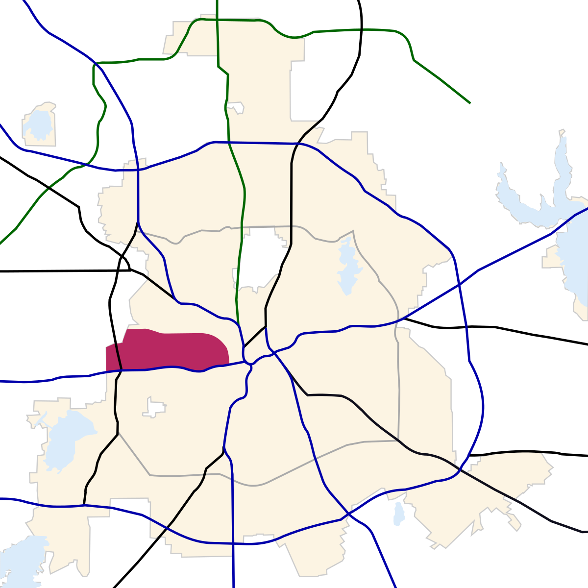 Download West Dallas Map PNG Image with No Background - PNGkey.com