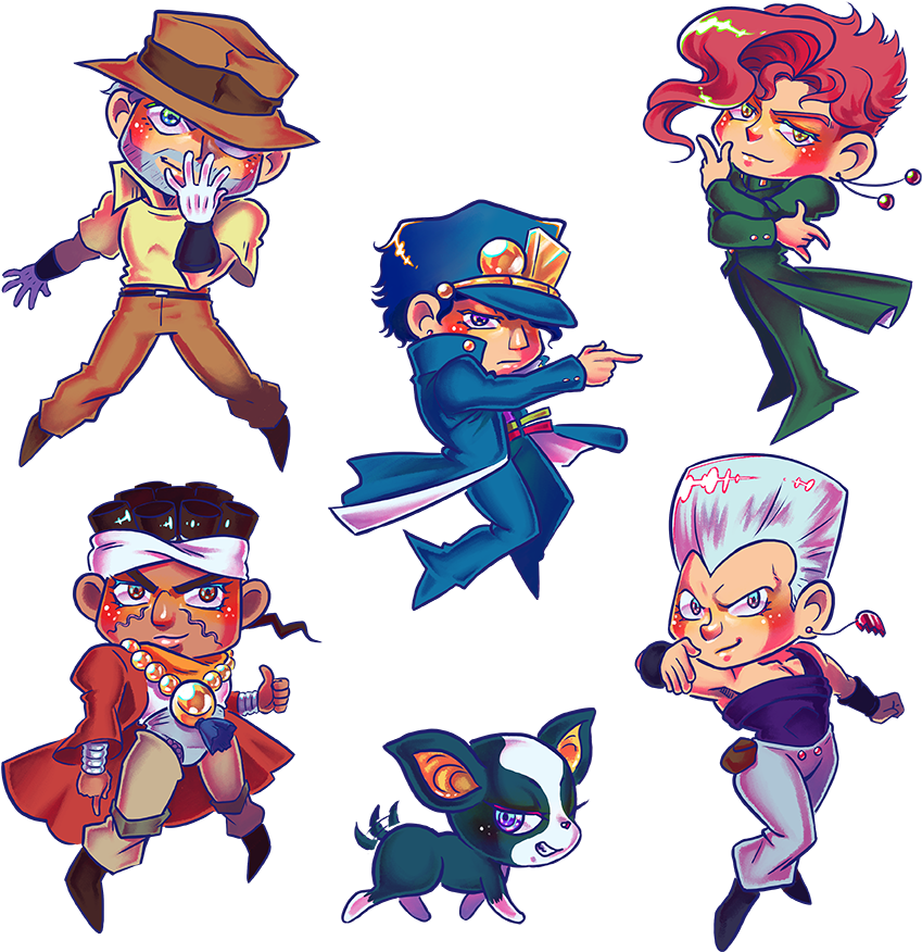 Download Jjba Stardust Crusaders - Cartoon PNG Image with No Background ...