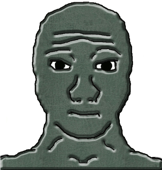 Head - Wojak Front - Free Transparent PNG Download - PNGkey