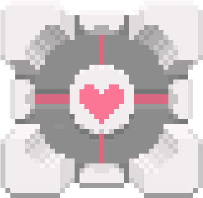 Companion Cube - Cartoon - Free Transparent PNG Download - PNGkey