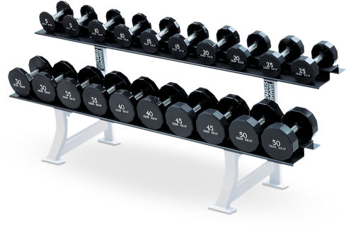 Download Fitness Therapy - Hammer Strength Dumbbell Rack PNG Image with ...