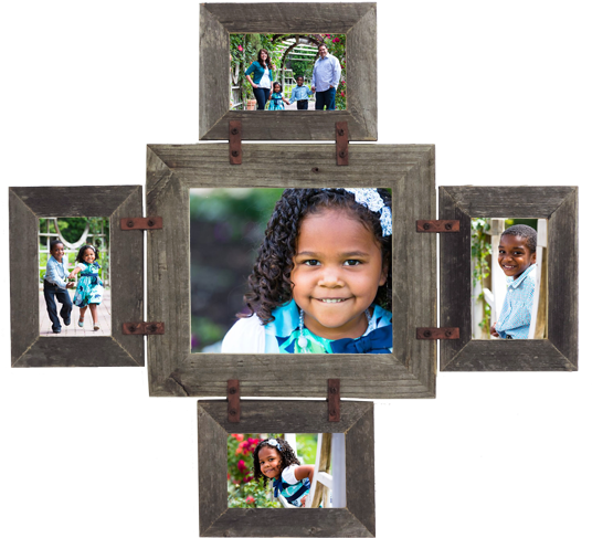 Barnwood Conestoga Collage - Barnwood Photo Collage Frame For (1) 8 X ...