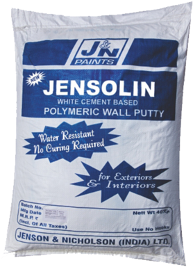 Download Jensolin White Cement Based Polymeric Wall Putty - Putty PNG ...