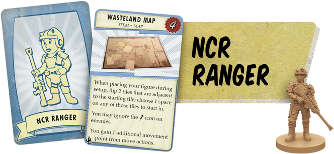 Download The Ncr Ranger - Fallout The Board Game Cards PNG Image with ...