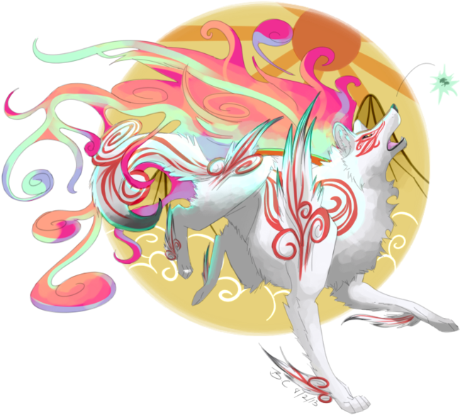 Download Amaterasu - Art PNG Image with No Background - PNGkey.com