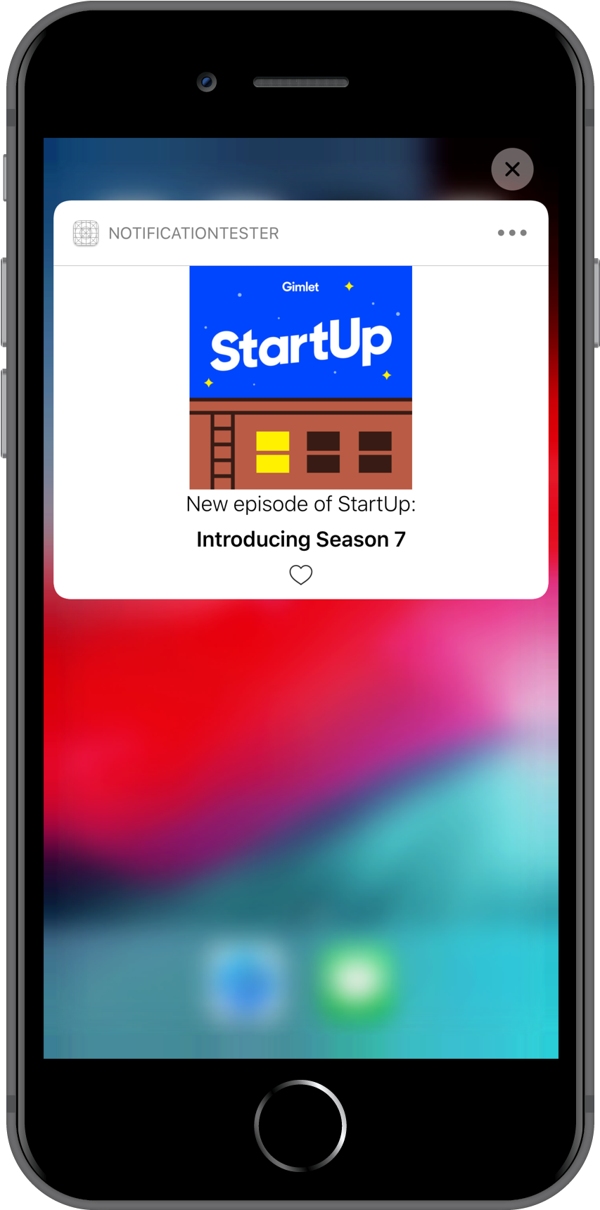 Download Iphone 8 Plus Shown With Custom Notification Loaded - Apple ...