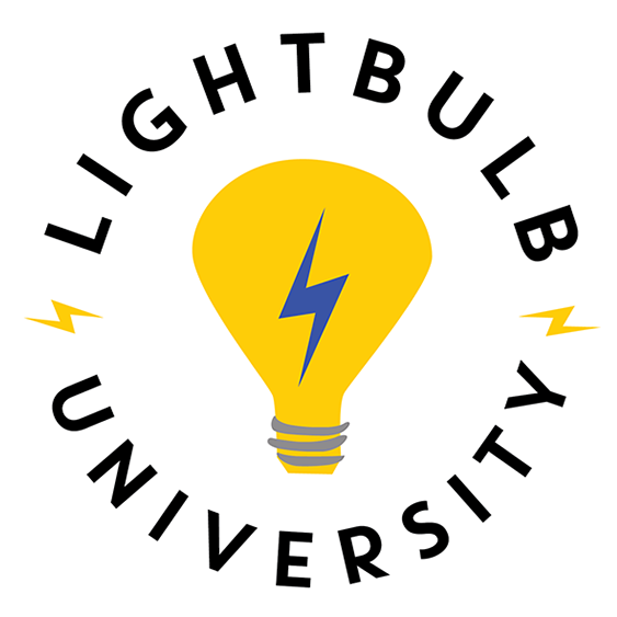 Download Lightbulb University Logo Light Bulb Electricity Badge ...
