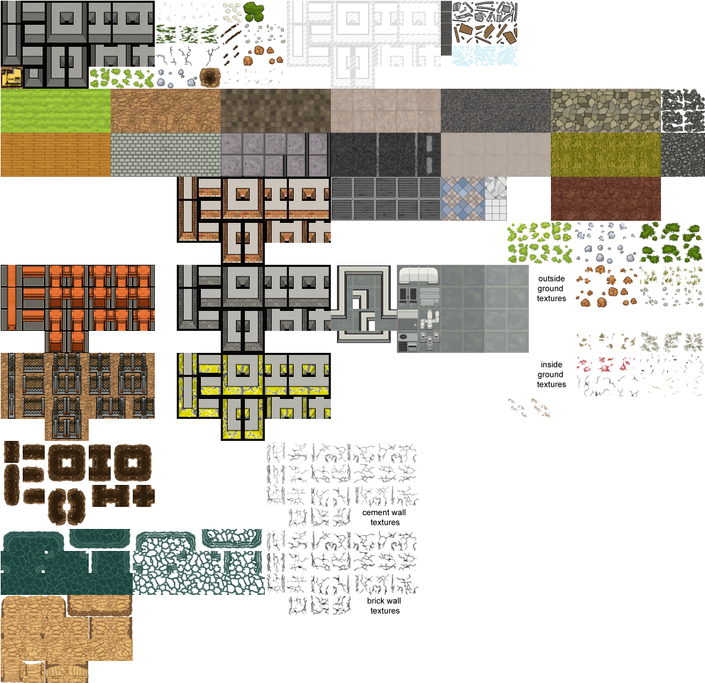 Image - Prison Architect Sprite Sheet - Free Transparent PNG Download ...