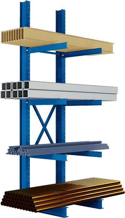 Download Heavy Duty Single Sided Cantilever Rack Uprights - Cantilever ...