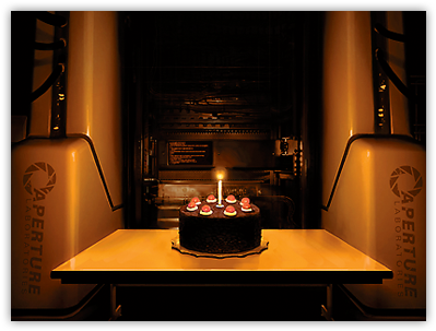 Download Portal Cake Poster - Video Game PNG Image with No Background ...