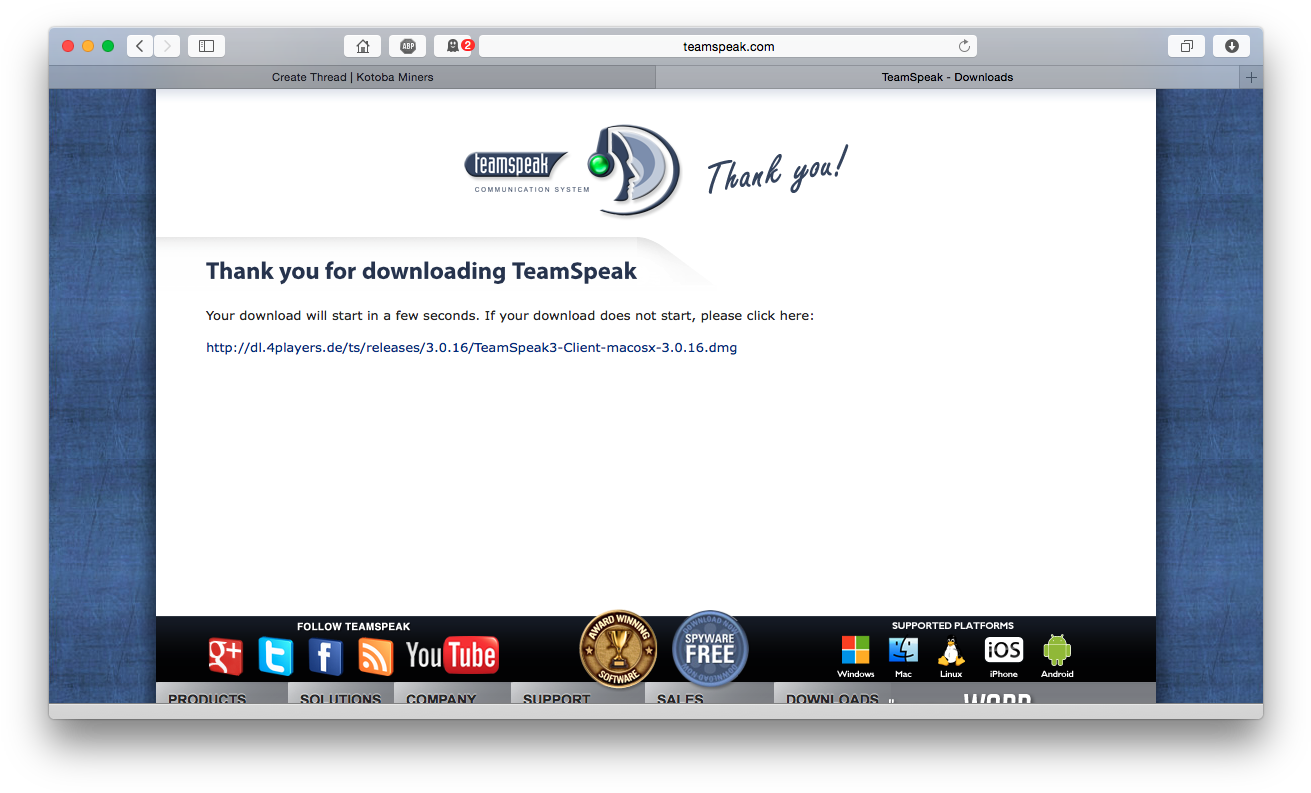 Download Download Ts - Teamspeak Osx PNG Image with No Background ...