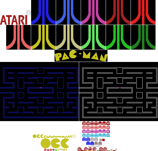 General Sprites - Colecovision Pac Man Sprites - Free Transparent PNG ...