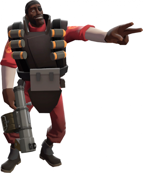 495px-demomantaunt2 - Tf2 Demoman Laughing - Free Transparent PNG ...