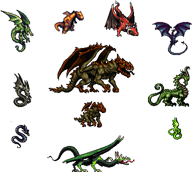 Download Dagrons5 - 2d Dragon Sprites PNG Image with No Background ...
