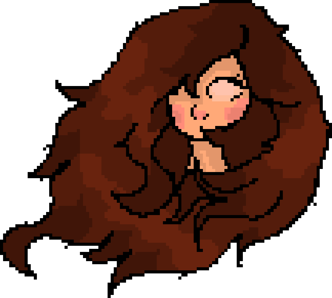 A Pixel Girl Head - Pixel Girl Transparent - Free Transparent PNG ...