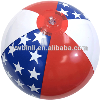 White Blue And Red Color American Flag Beach Balls - American Flag ...