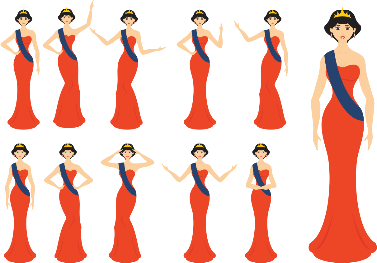 Pageant Queen Vector - Pageant Vector - Free Transparent PNG Download ...