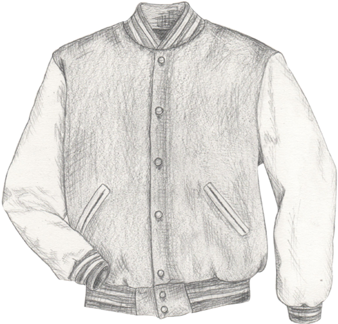 Download Varsity Jacket 635 - Drawing PNG Image with No Background ...