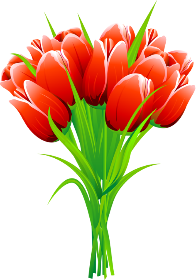 Download Clip Art For The Spring Season - Tulip Flowers Clip Art PNG ...