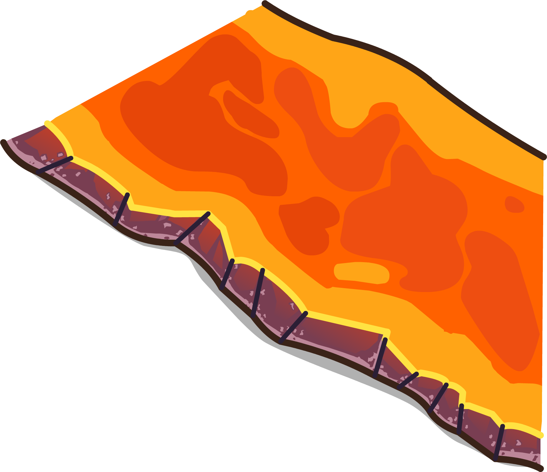 Download Lava Flow Sprite 006 - Lava Flow Clipart PNG Image with No ...