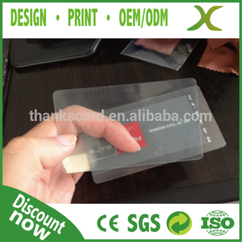 Download Best Pvc Material Plastic Transparent Business Card/ - Iso ...