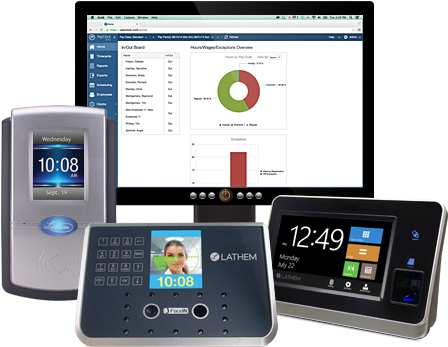 Employee Time Clock Systems - Lathem Fr700 Facial Recognition Employee ...