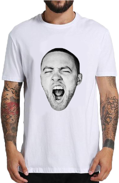 Load Image Into Gallery Viewer, Mac Miller Face T-shirt - Mac Miller ...