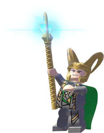 Download Loki Laufeyson - Lego Marvel Super Heroes Loki Staff PNG Image ...