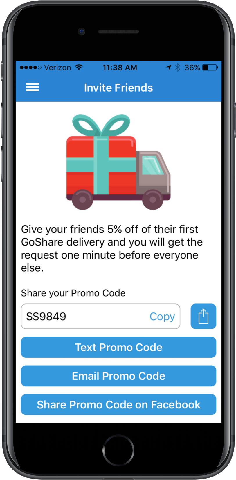 Download Goshare Promo Code - Iphone PNG Image with No Background ...