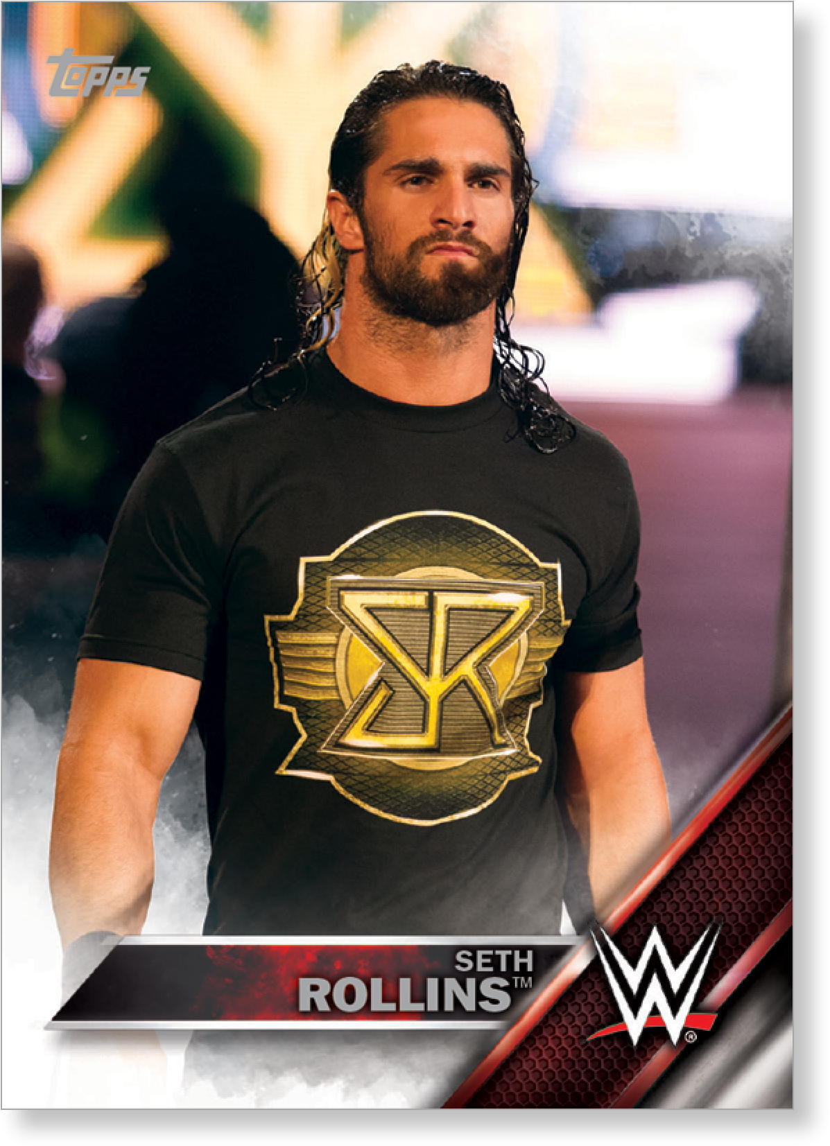 Download Seth Rollins 2016 Topps Wwe Now, Then And Forever Base PNG Image with No Background ...