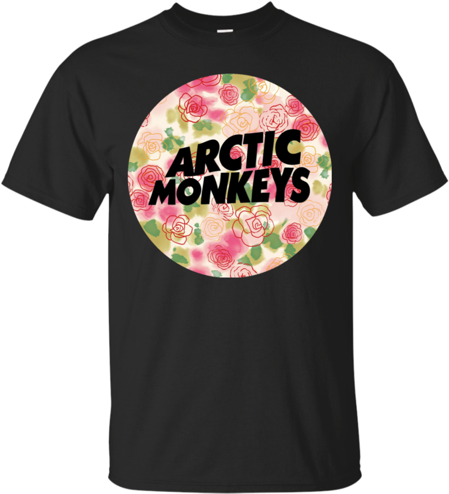 Arctic Monkeys Band Soundwave Logo Flower T Shirt - Domino Records ...