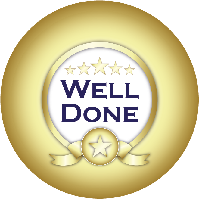 Download Customised Well Done Badges - Well Done Sticker Png PNG Image ...