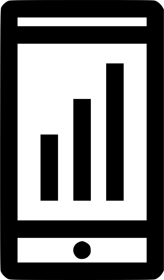 Download Cell Phone Mobile Bars Svg Png Icon Free Download - Monochrome ...