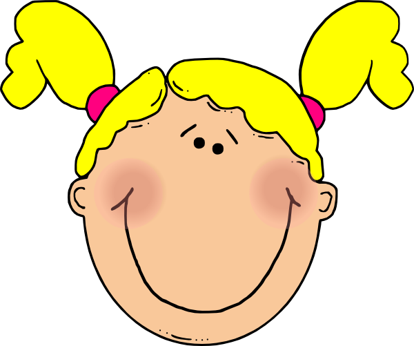 Download Young Girl - Happy Blonde Girl Clip Art PNG Image with No ...
