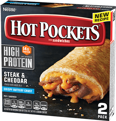 Download Steak & - Cheddar - Chicken Bacon Ranch Hot Pocket PNG Image ...
