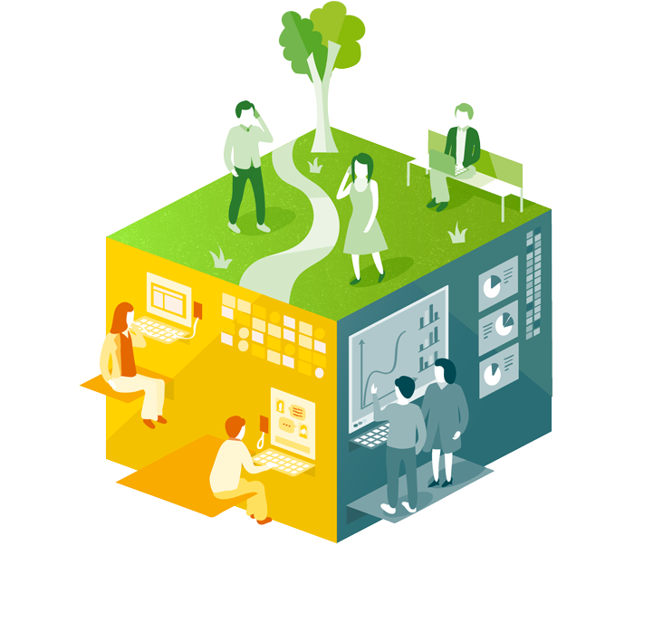 Download Equatex Contact Centre Main Illustration - Graphic Design PNG ...