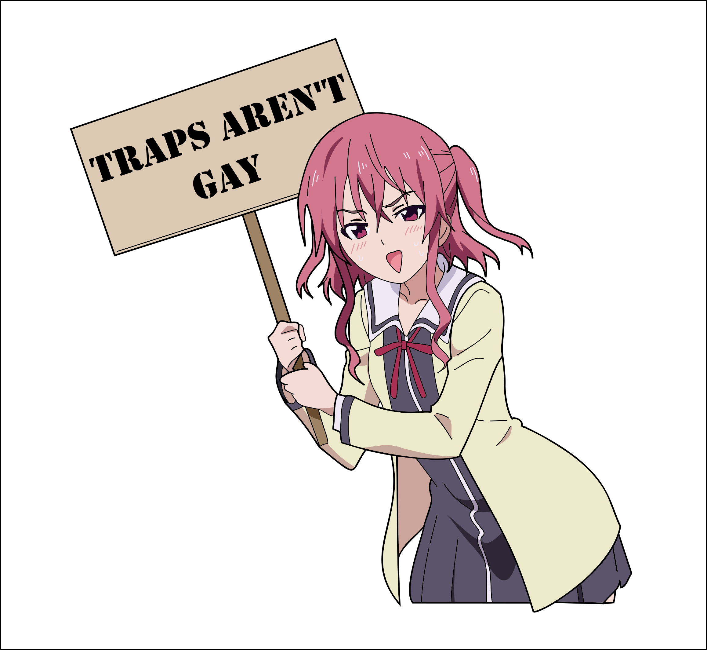 Image Of Traps Aren't Gay - Cartoon - Free Transparent PNG Download ...
