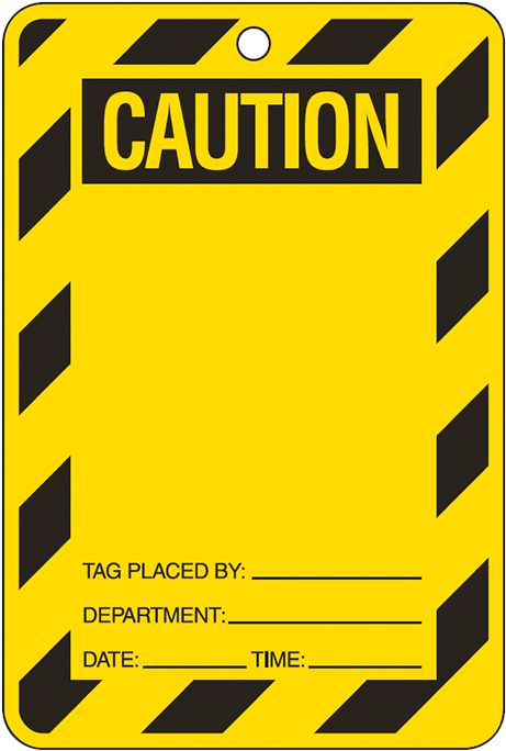 Download Brady Lockout Tag Large Economy - Caution Out Of Order Tag PNG ...