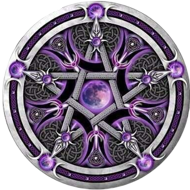 Pentagram Pentacle Moon Star Wicca Pagan Wiccan Gothic - Celtic ...